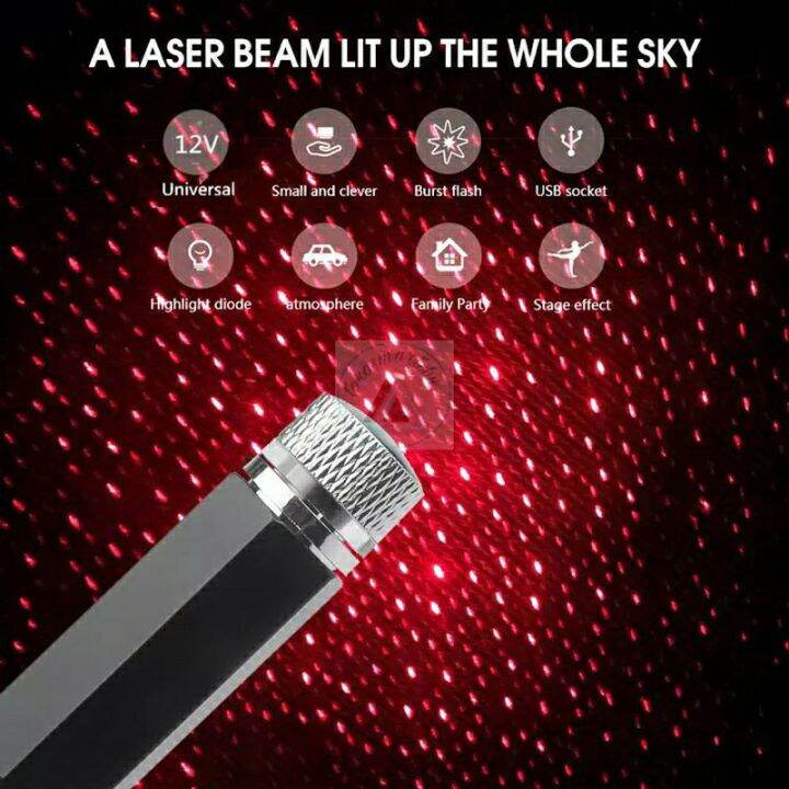 Lampu LED Proyektor Langit Bintang Dengan USB / Lampu Laser Interior ...