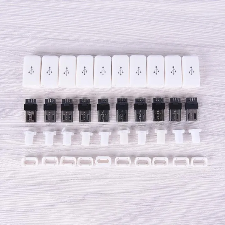 10pcs/lot diy usb micro interface assembly adapter connector plug ...