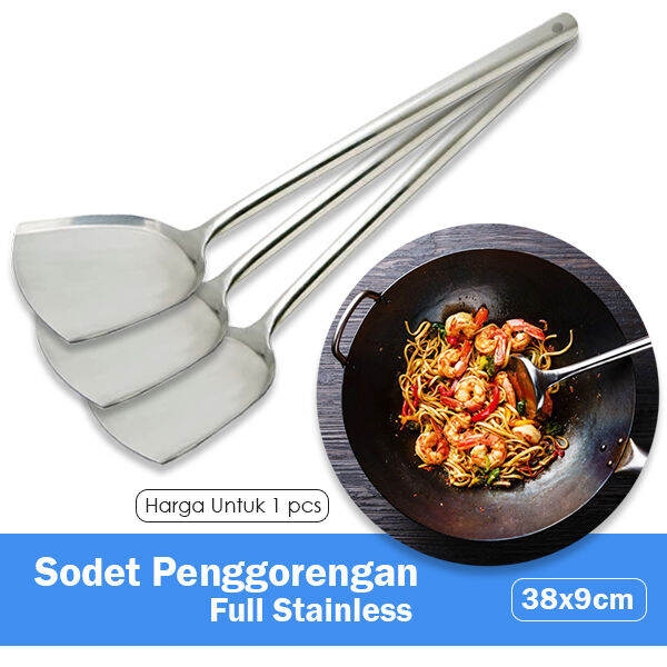 Sodet Besar Spatula Full Stainless Sodet Penggorengan | Lazada Indonesia