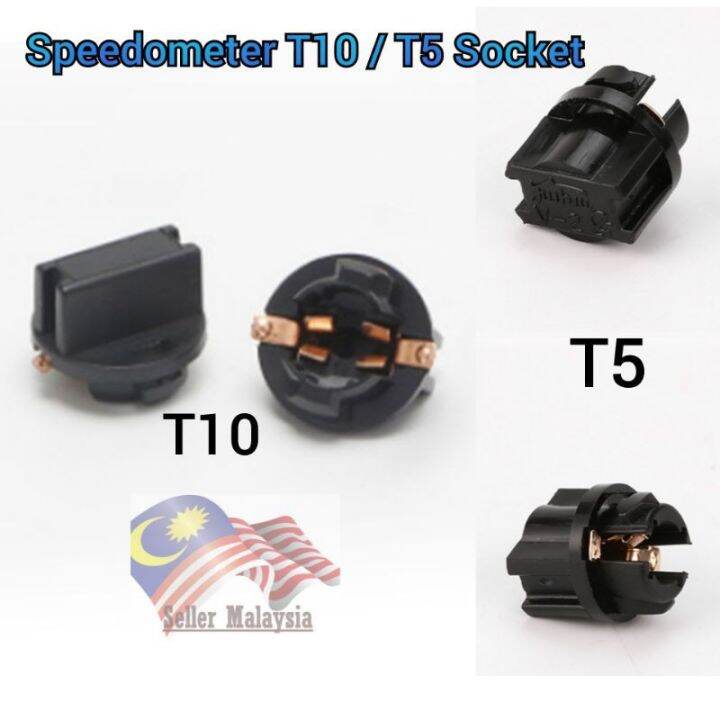 T10 T5 Meter Bulb socket Speedometer bulb Adapter | Lazada