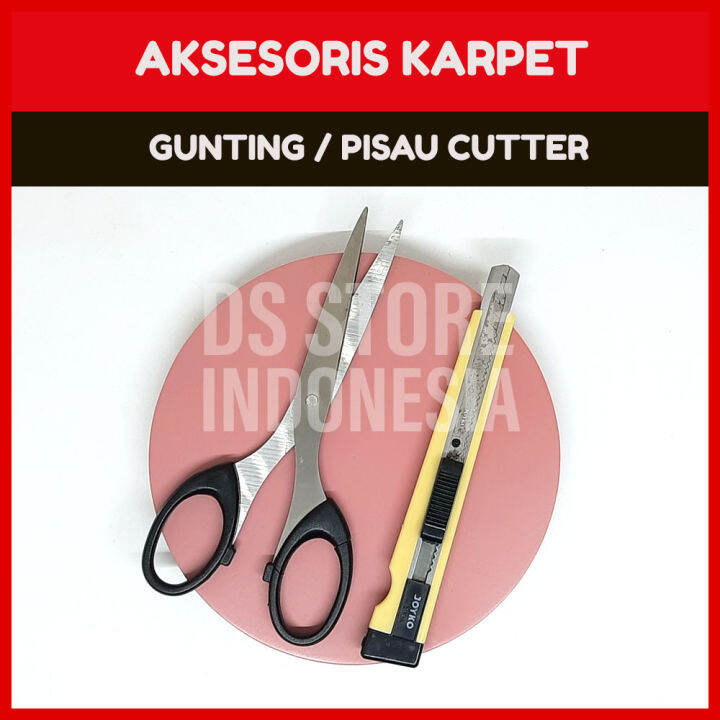 Gunting / Pisau Cutter /Silet Karpet Lantai Vinyl Plastik Taplak Meja ...