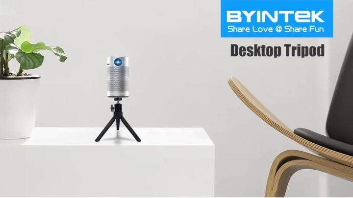 BYINTEK Projector หรูหราแบบพกพาโต๊ะขาตั้งกล้องสำหรับยูเอฟโอ P7 P10 P12 ...