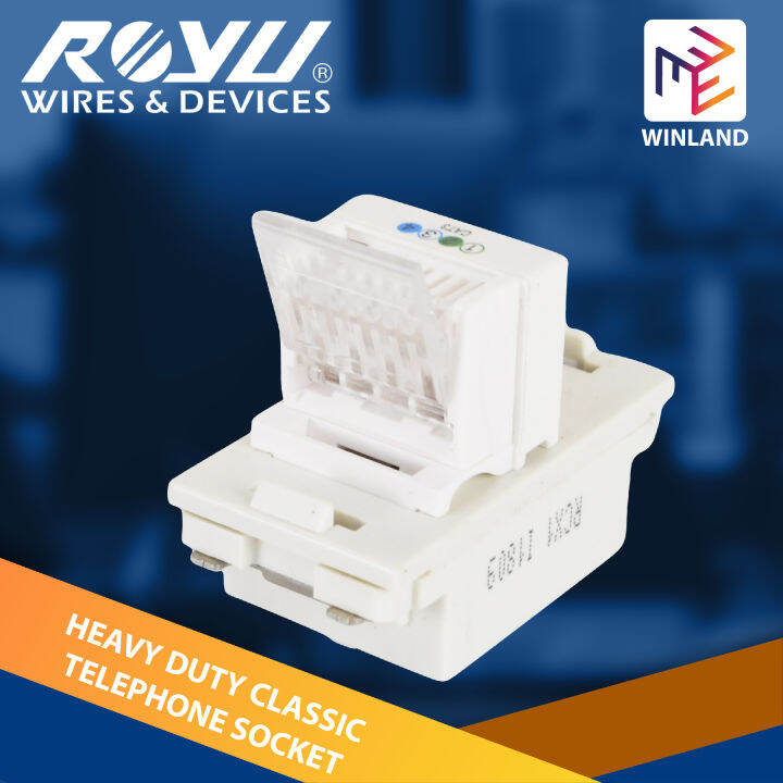 ROYU by Winland Electrical Heavy Duty Classic Telephone Socket RCX1 ...
