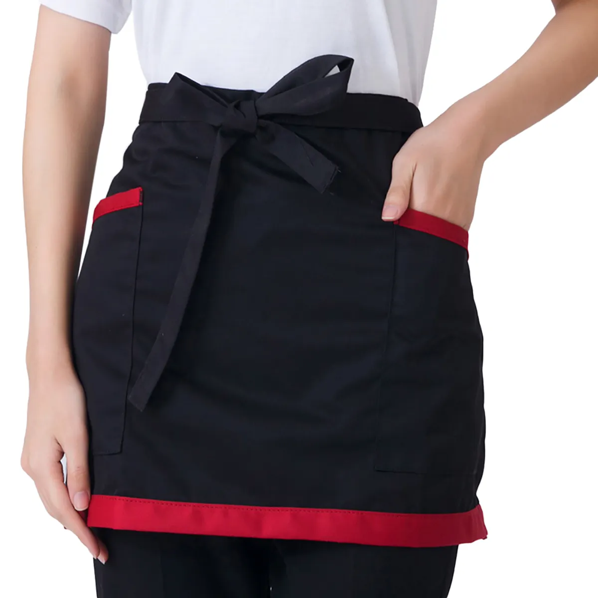2 Pocket Waist Aprons For Waitress Restaurant, Bar, Cafe pack Of 4 ...