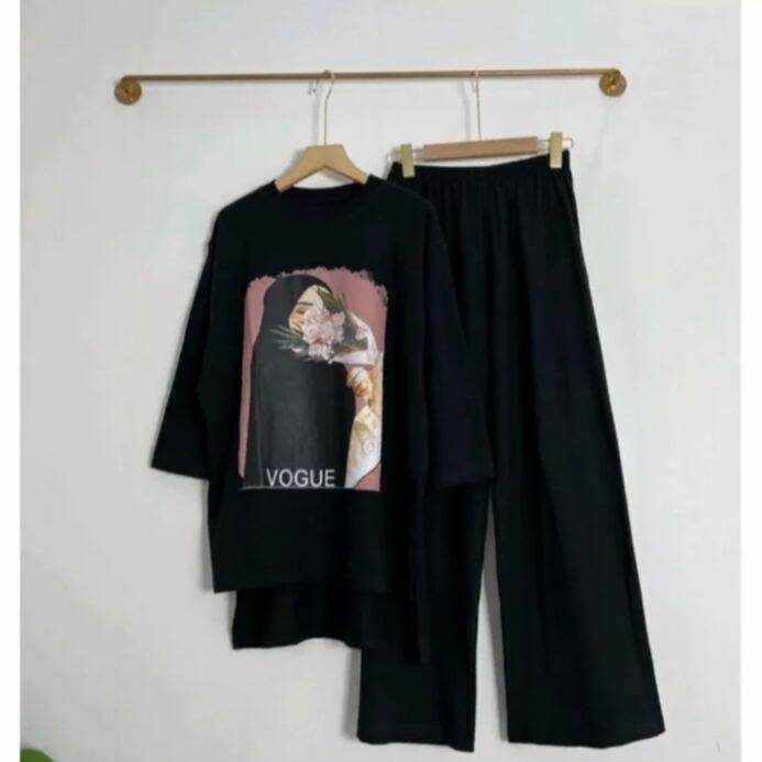 ONE SET CRINKLE JENE // SETELAN OVERSIZE COMBET BAHAN CRINKLE AIRFLOW ...