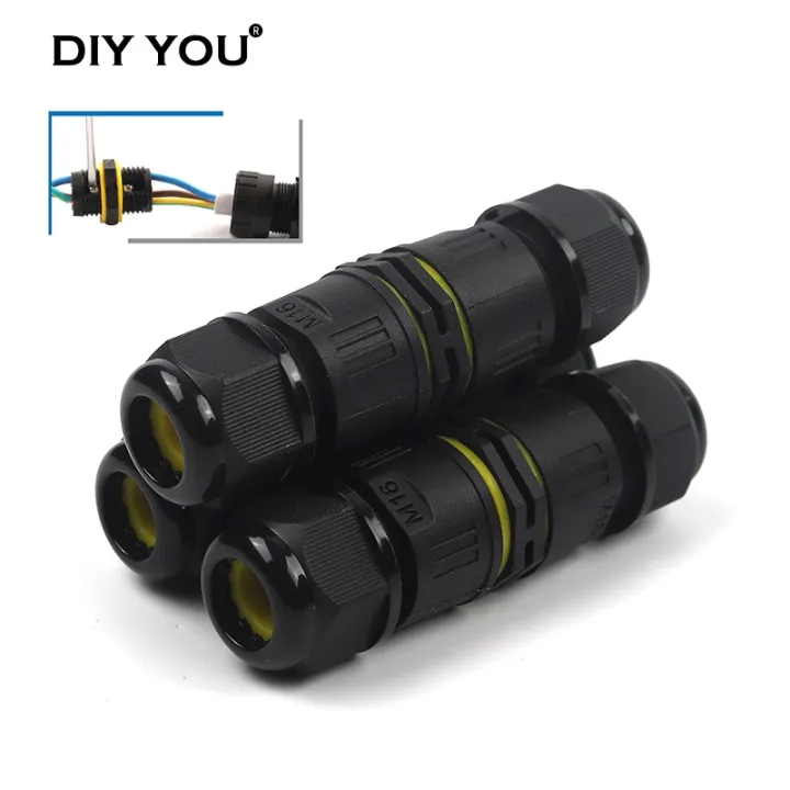 【CW】 M16 IP68 Waterproof Connector 2 3 Pin Screw Connection Terminal No ...
