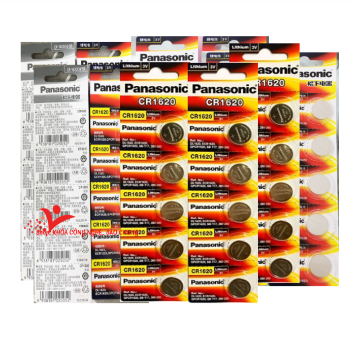Pin 3v cr 1620 lithium pana hàng chuẩn lắp cho điều khiển ô tô, máy ...