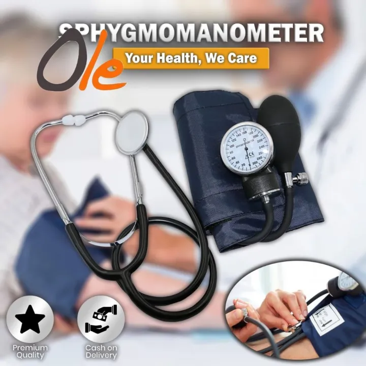 Aneroid Sphygmomanometer Blood Pressure Measure Device Kit Cuff ...