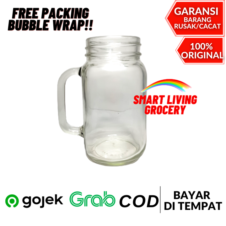 GELAS KACA 600 ml Gelas Cangkir Air Minum Teh Kopi Jus Bir Beer 600 ml ...