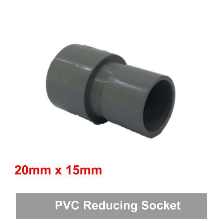 PVC Reducing Socket Fitting Class D 3/4" 20 mm X 15 mm Piping ...