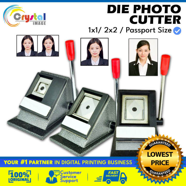 Officom Die Photo Cutter (1x1/ 2x2 / Passport Size) Table Top Heavy ...