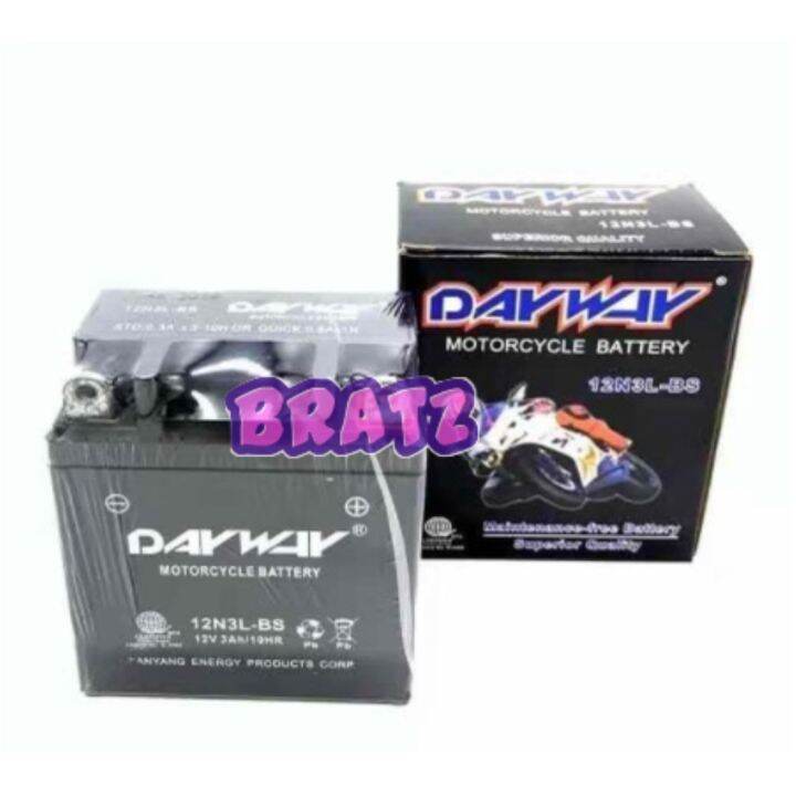 【BRATZ】Motor battery 3L 4L 5L DAYWAY 12V | Lazada PH