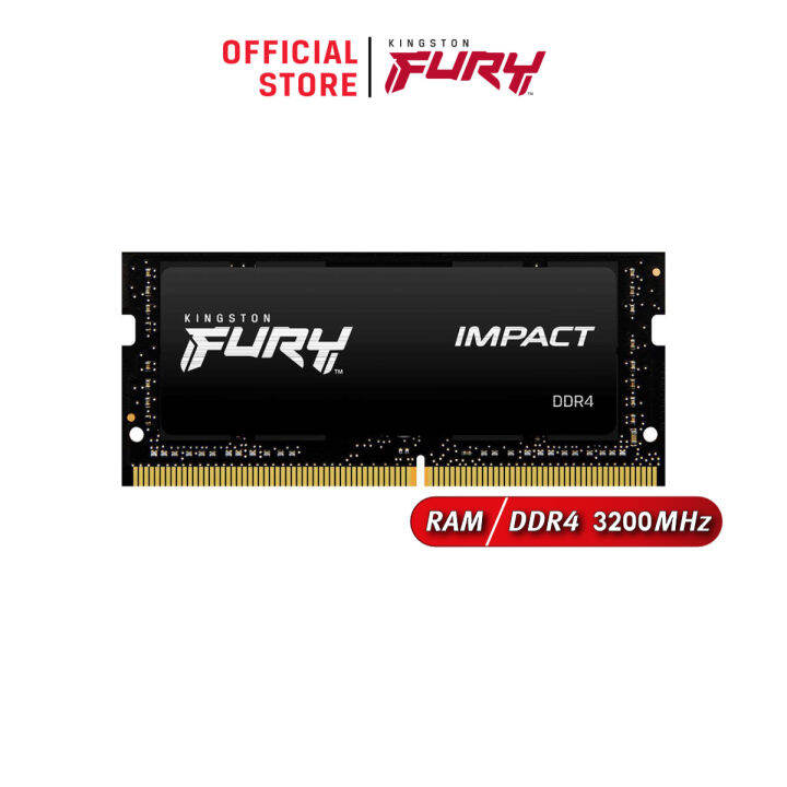 Kingston 8GB 3200MHz FURY Impact Ram DDR4 CL20 Non ECC Memory SODIMM - (KF432S20IB/8) | Lazada.co.th