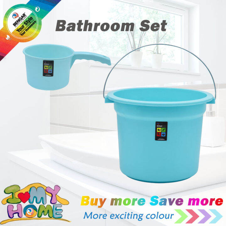 set Pail water dipper timba tabo timba plastic bucket bathroom set pail ...