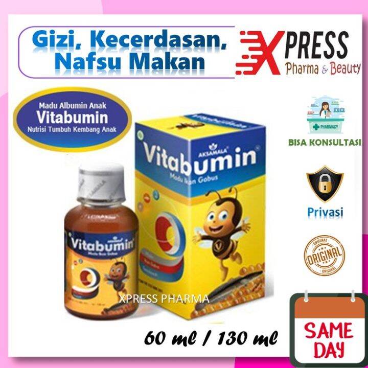 ⚡XPRESS⚡ Vitabumin Madu Ikan Gabus Anak Nafsu Makan Vitalbumin Vita ...