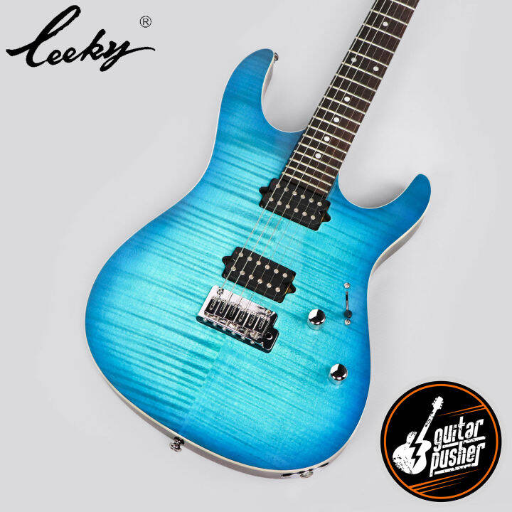 Leeky L-Series L15 HH (Flamed Maple Top/Rosewood Fingerboard) Electric ...