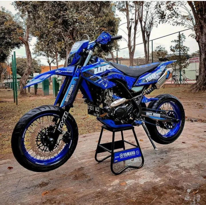 DECAL STIKER MOTOR WR 155 BIRU MANTAP KEREN BISA CUSTOM | Lazada Indonesia
