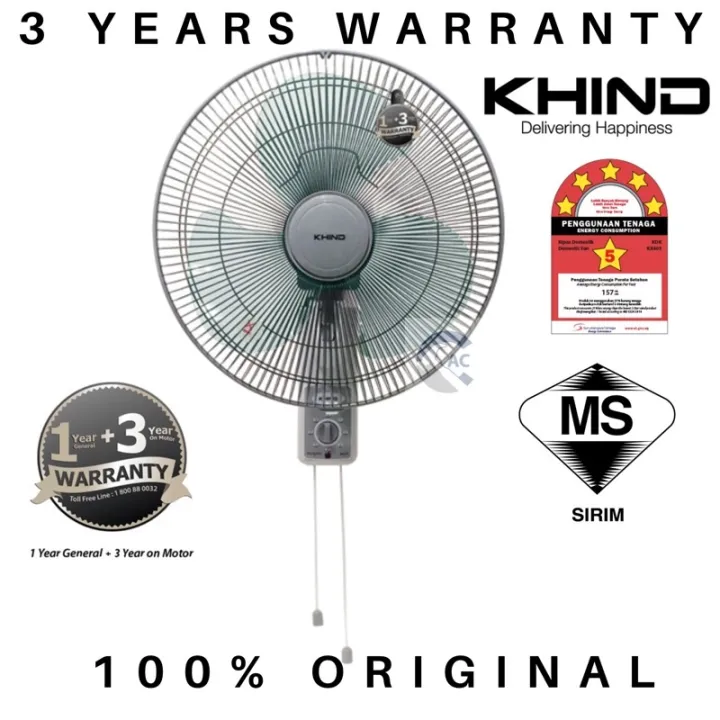 [3 YEARS WARRANTY] KHIND WF1601SE/WF1602SE/ XMA REMOTE WALL FAN 16 ...