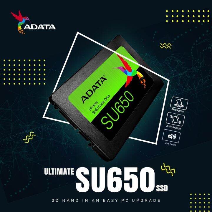 # ADATA SU650 [ 480GB / 512GB ] 2.5" SATA SSD # | Lazada