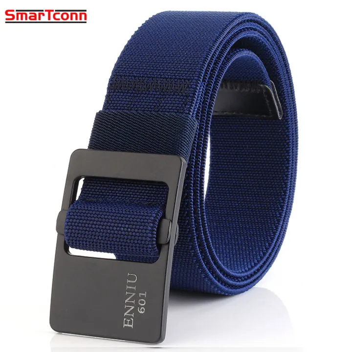 Smartconn ที่มีคุณภาพสูงเข็มขัดผ้าใบที่เดินทางมาพักผ่อนเข็มขัดไนลอนสำหรับผู้ชายปรับทหารสายรัด ...