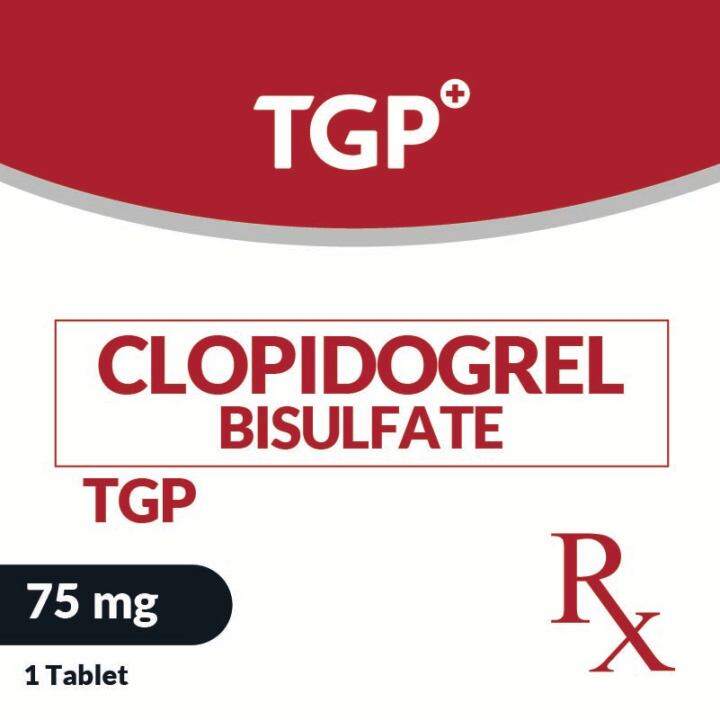 Rx: CLOPIDOGREL BISULFATE 75mg Tablet | Lazada PH