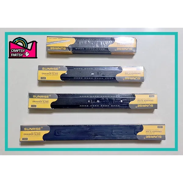 (PER PAIR) SUNRISE Drawer Guide Full Extension Ball Bearing Heavy Duty ...