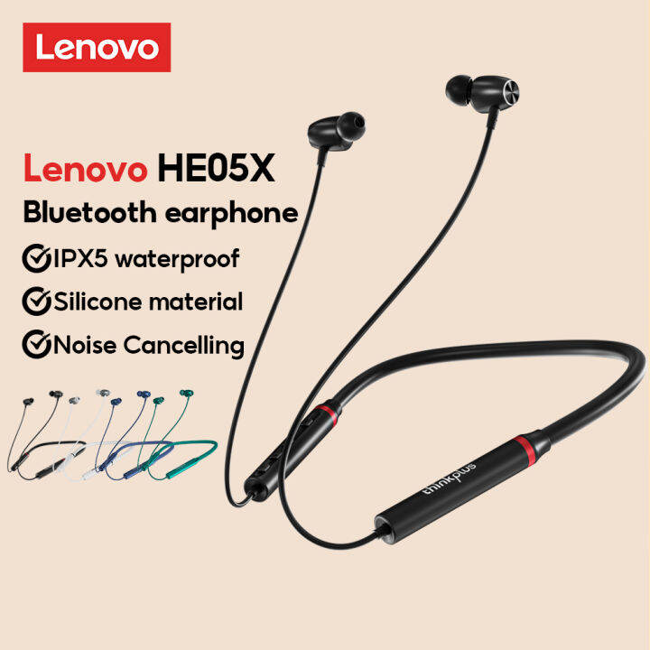 Lenovo HE05X II Bluetooth Earphone Sports Waterproof HIFI Sound ...