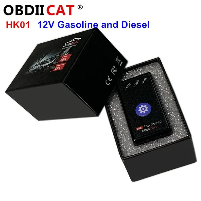 15% การประหยัดน้ำมันเชื้อเพลิง OBDIICAT HK01/HK24 OBD2สำหรับทั้งเบนซิน ...