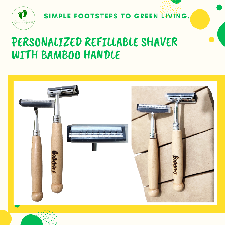 Personalized Bamboo Shaver/ Razor laser engraved | Lazada PH