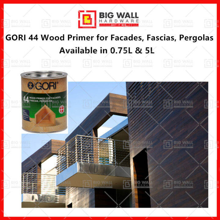 GORI 44 0.75L / 5L Wood Primer for Facades, Fascias, Pergolas (Sealer ...