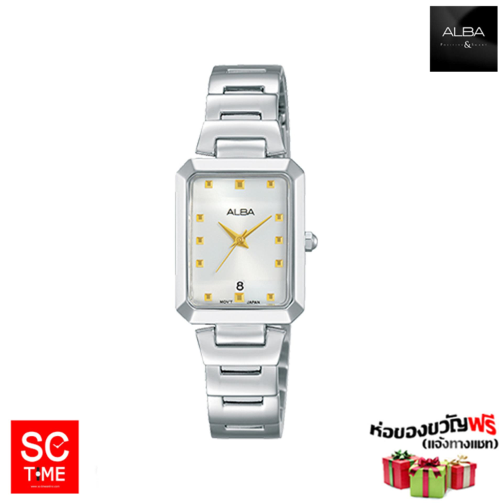Alba Quartz นาฬิกาข้อมือหญิง รุ่น AH7Q89X1 สายสแตนเลสแท้ | Lazada.co.th
