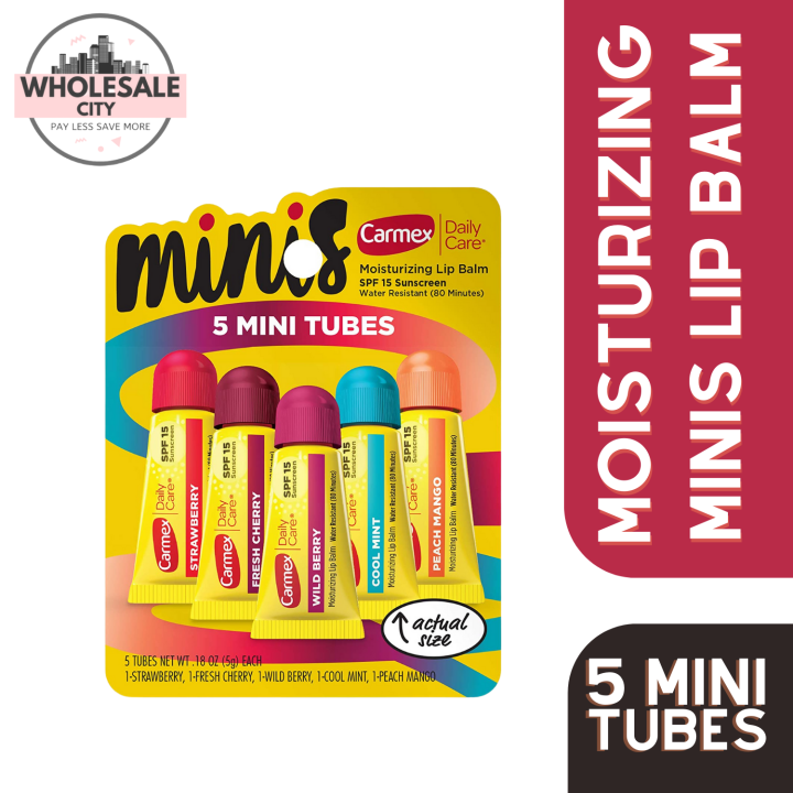 New Carmex MINIS Moisturizing Lip Balm Tubes with SPF 15 5g Sold per ...