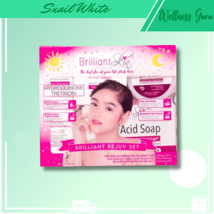 Original Brilliant Skin Rejuvenating Set Advance HYDROQUINONE/TRETINOIN ...