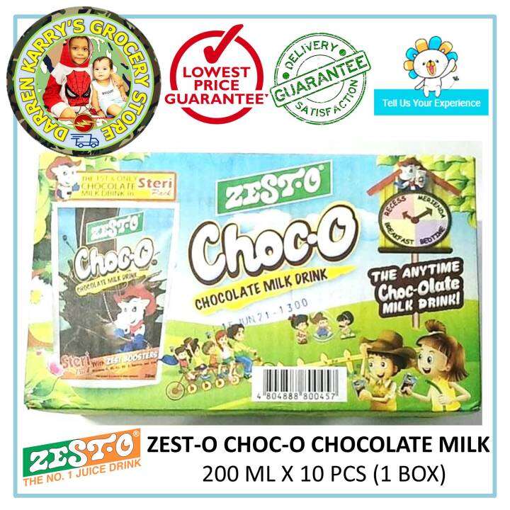 Zest-O Choc-O 1BOX (200 ml X 10 pcs/box) Chocolate Milk Drinks from Darren Karry's Grocery Store ...