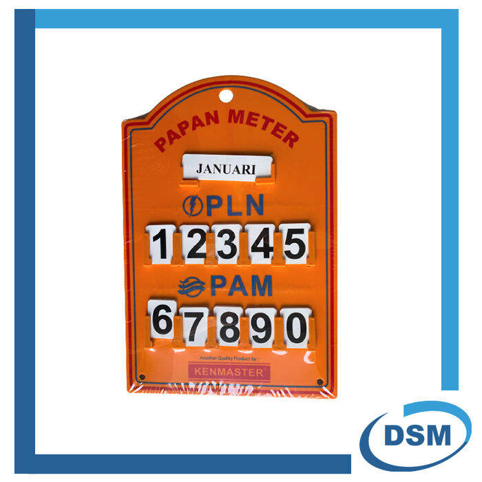 PAPAN METERAN PLN PAM METER KENMASTER PLASTIK STAND - WARNA RANDOM ...