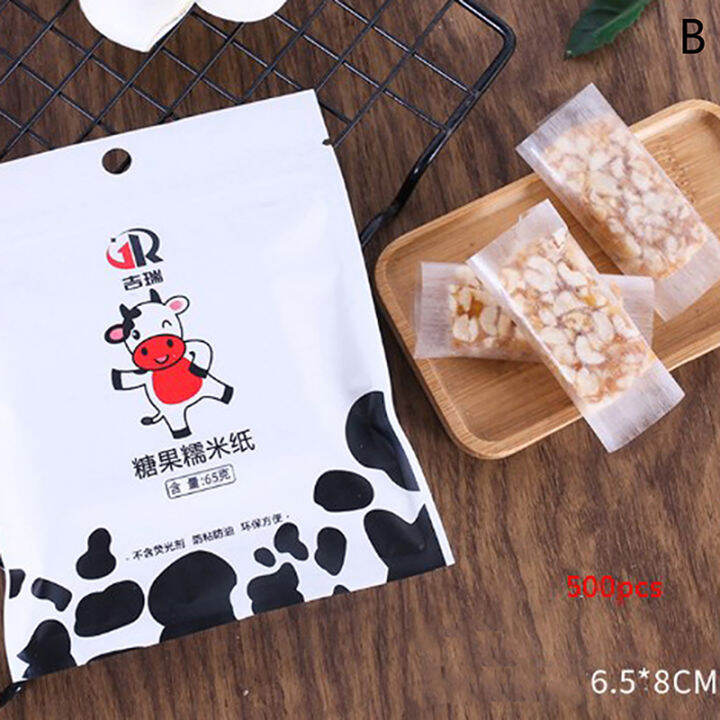 QIANYUE 100 500 Sheets Edible Glutinous Rice Paper Practical Candy ...