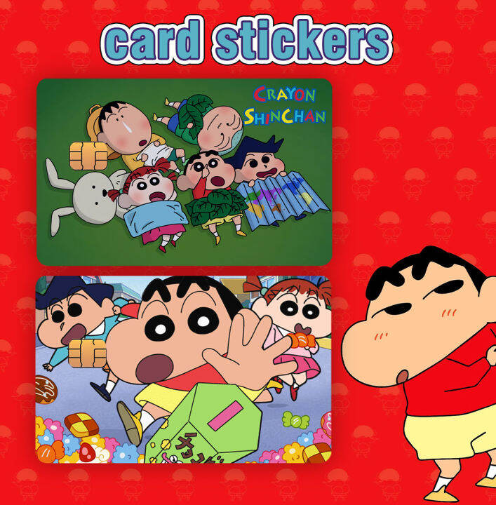 SHIN CHAN CARD STICKER - CRAYON SHIN CHAN TNG STICKER - SI PUTIH ...