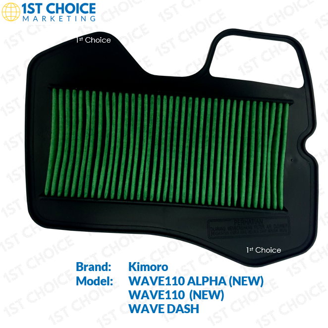 KIMORO Air Filter Element WAVE ALPHA NEW / WAVE 110 NEW / WAVE DASH ...