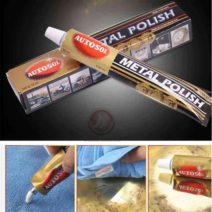 Autosol Metal Polish Cream Rust Remover, Stainless Steel, Polishing YMG ...