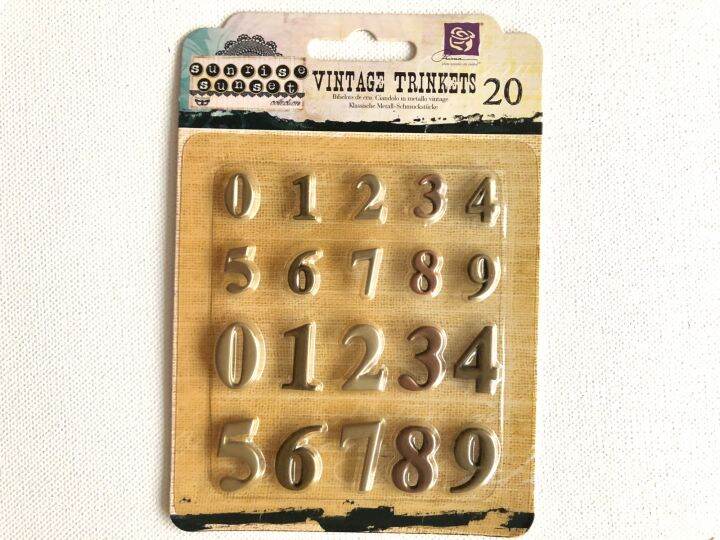 Vintage Trinkets,#960254 Mini Numbers .5" To .75", 20/Pkg | Lazada