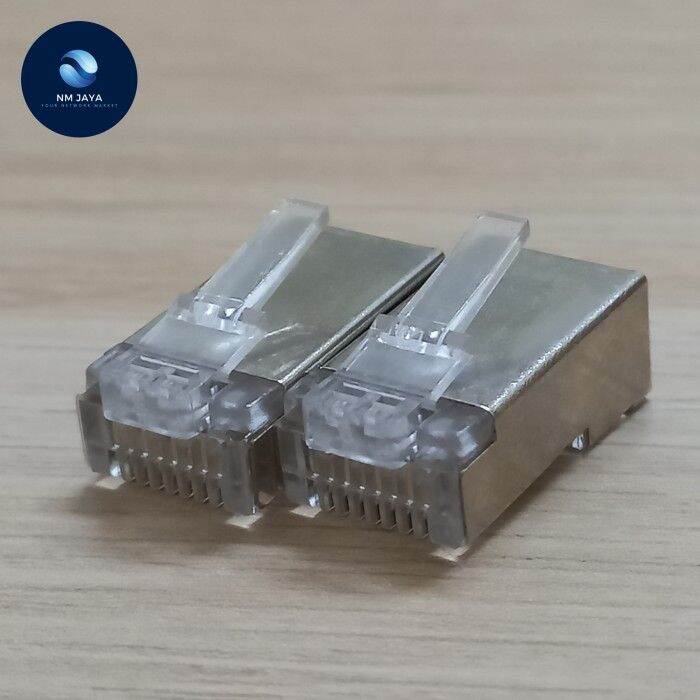 Konektor Rj45 Ftp Cat 6 Plat Besi Harga Satuan merk Proftech | Lazada ...