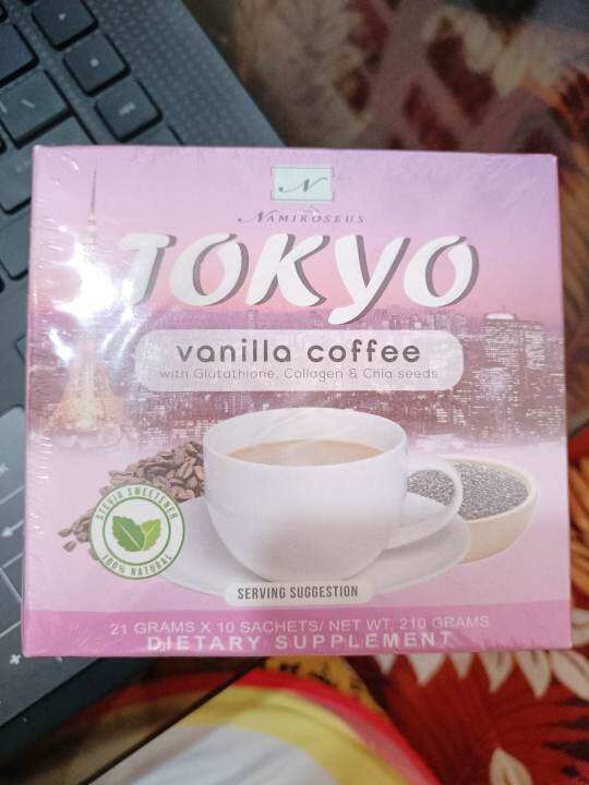TOKYO VANILLA COFFEE WITH GLUTHA COLLAGEN AND CHIA SEEDS | Lazada PH
