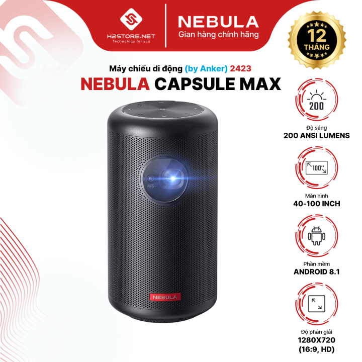 Máy chiếu di động NEBULA Capsule Max (by Anker) - D2423 | Lazada.vn