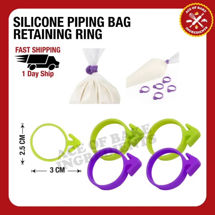 SILICONE PIPING BAG RETAINING RING-RANDOM COLOUR | Lazada