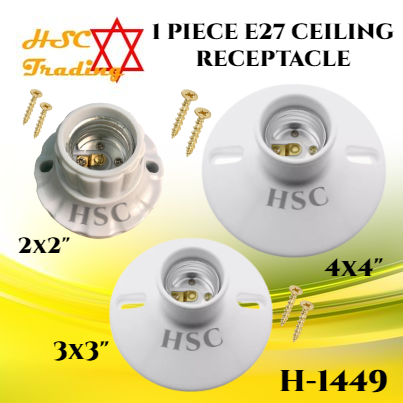 H-1449 1 PIECE Ceiling Receptacle (E27) | Lazada PH