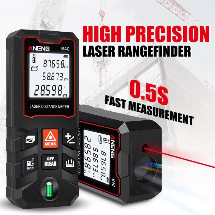 diymore LCD Screen Digital La--ser Distance Meter Area Measuring ...