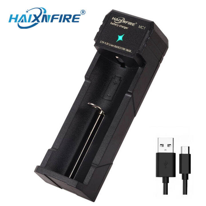 HaixnFire MC1 Battery Charger Smart Charge USB 18650 26650 18350 32650 ...