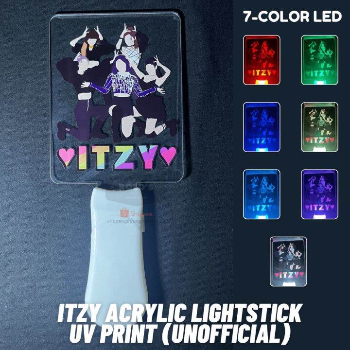 ITZY Acrylic Lightstick 7-color LED UV Print (Unofficial) | Lazada PH