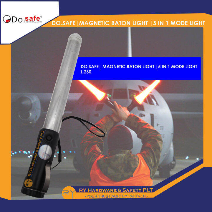 DO.SAFE | MAGNETIC BATON LIGHT |5 IN 1 MODE LIGHT | BATON LAMPU ...