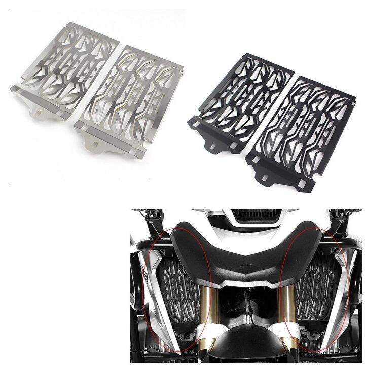 Ultrasupplier Motorcycle Stainless Steel Radiator Cover Grill Guard for ...